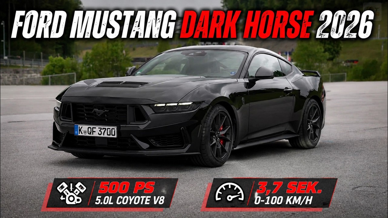 2026 Ford Mustang Dark Horse Coupe: 500 PS V8 für die Rennstrecke