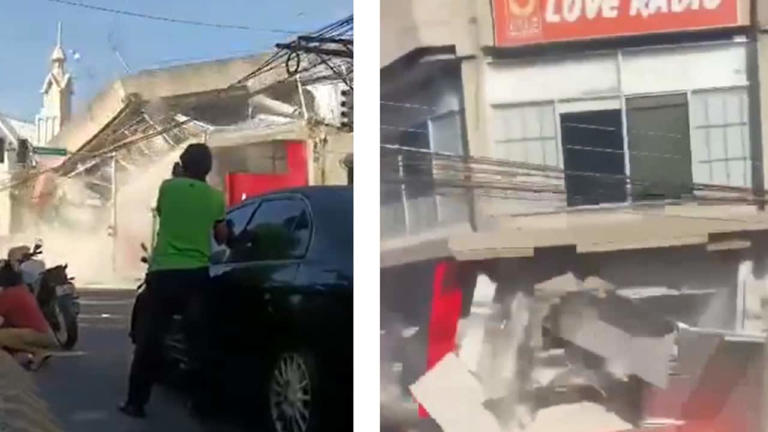 Philippines earthquake: Shocking videos capture destruction, screams ...