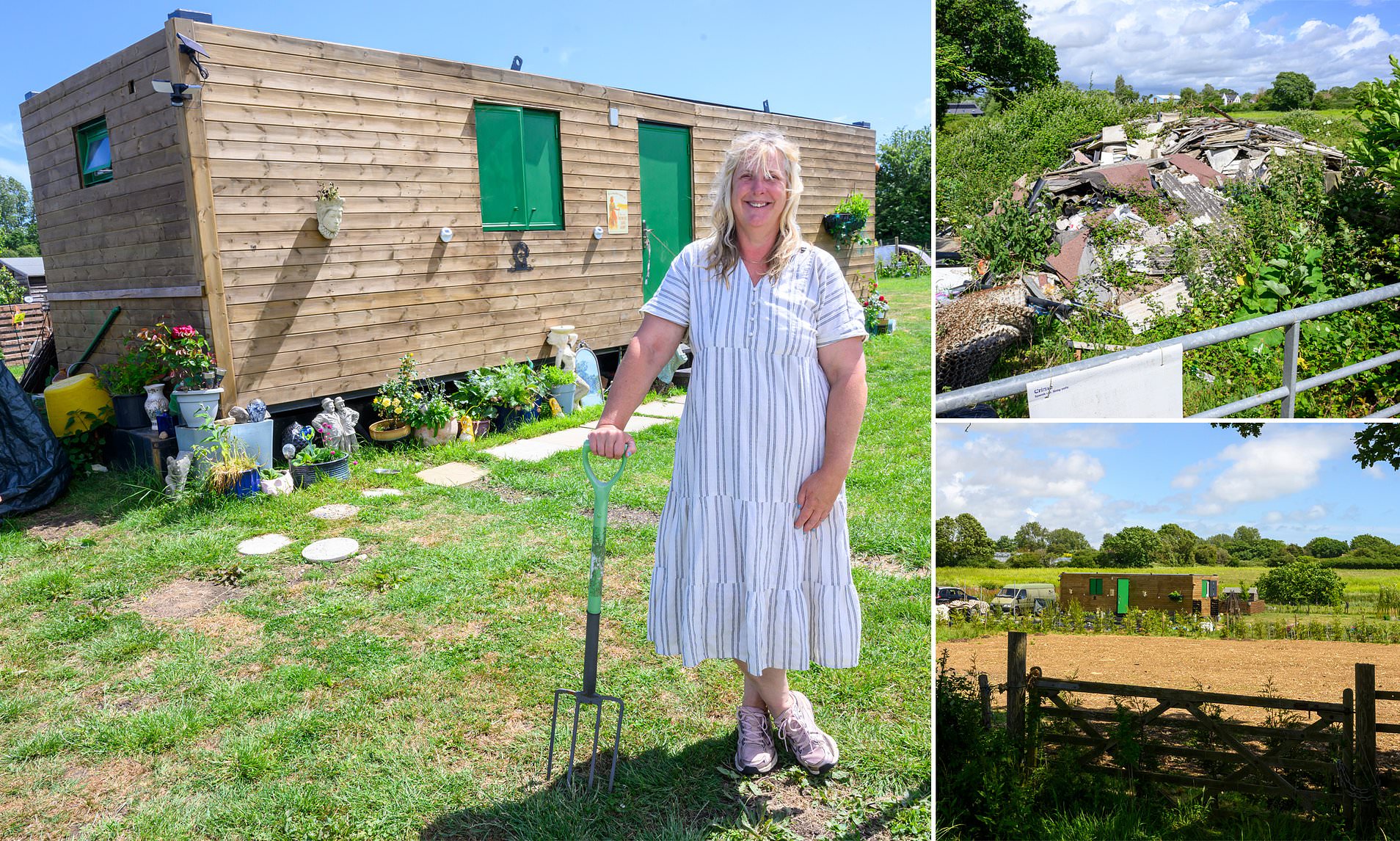 Widow's fury as council orders her to tear down sheds on wasteland she ...