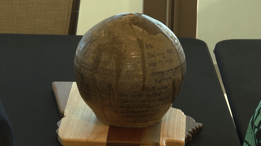 Ceramic float returns to Hawaii after 45-year journey
