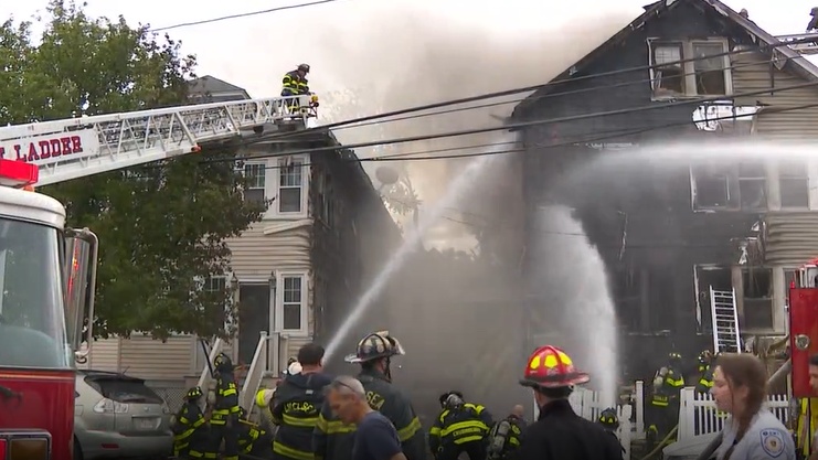 Pregnant woman rushed to hospital after fire tears through her home in ...