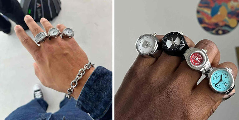 Los anillos con reloj son la microtendencia del momento: los diseños ...