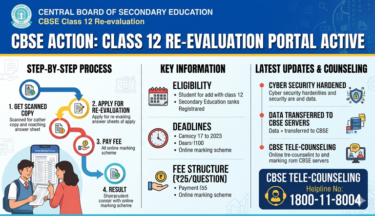 CBSE action on Class 12 re-evaluation: Controversial company out, board ...
