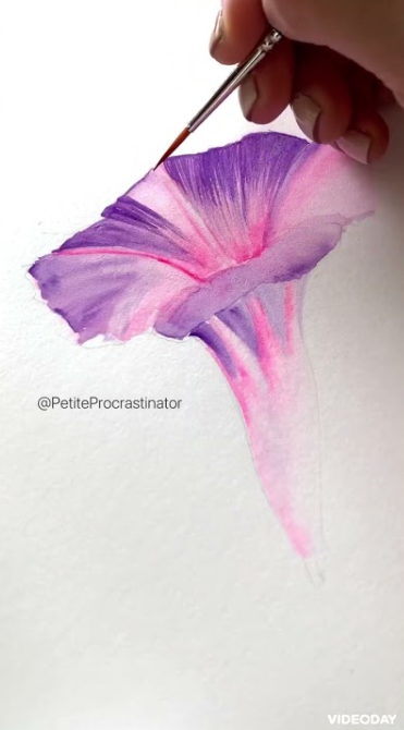 Calm watercolor painting tutorial