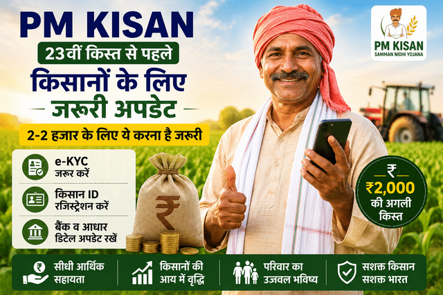 PM Kisan 23rd installment update: Complete e-KYC and farmer ID ...
