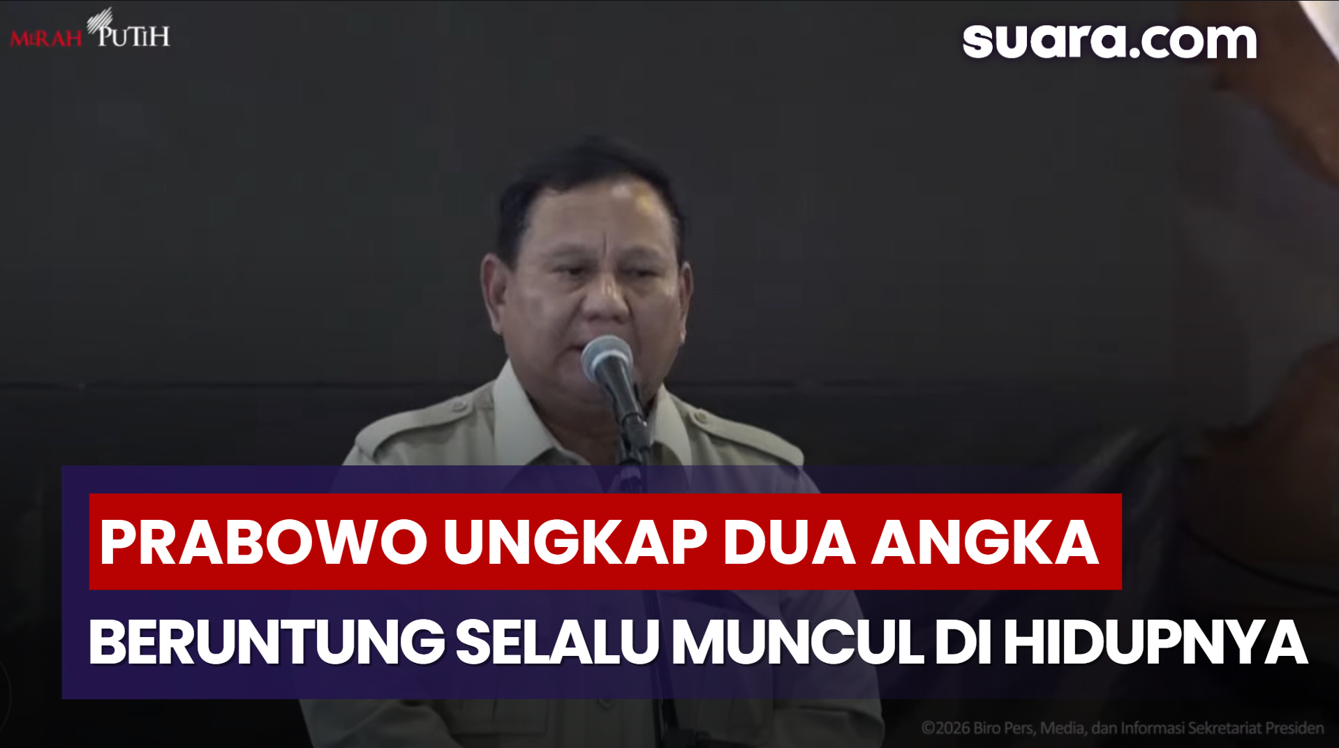 Prabowo ungkap dua angka beruntung yang selalu muncul di hidupnya