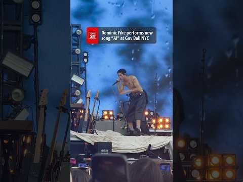 Dominic Fike sang unreleased song "AI" at Gov Ball NYC