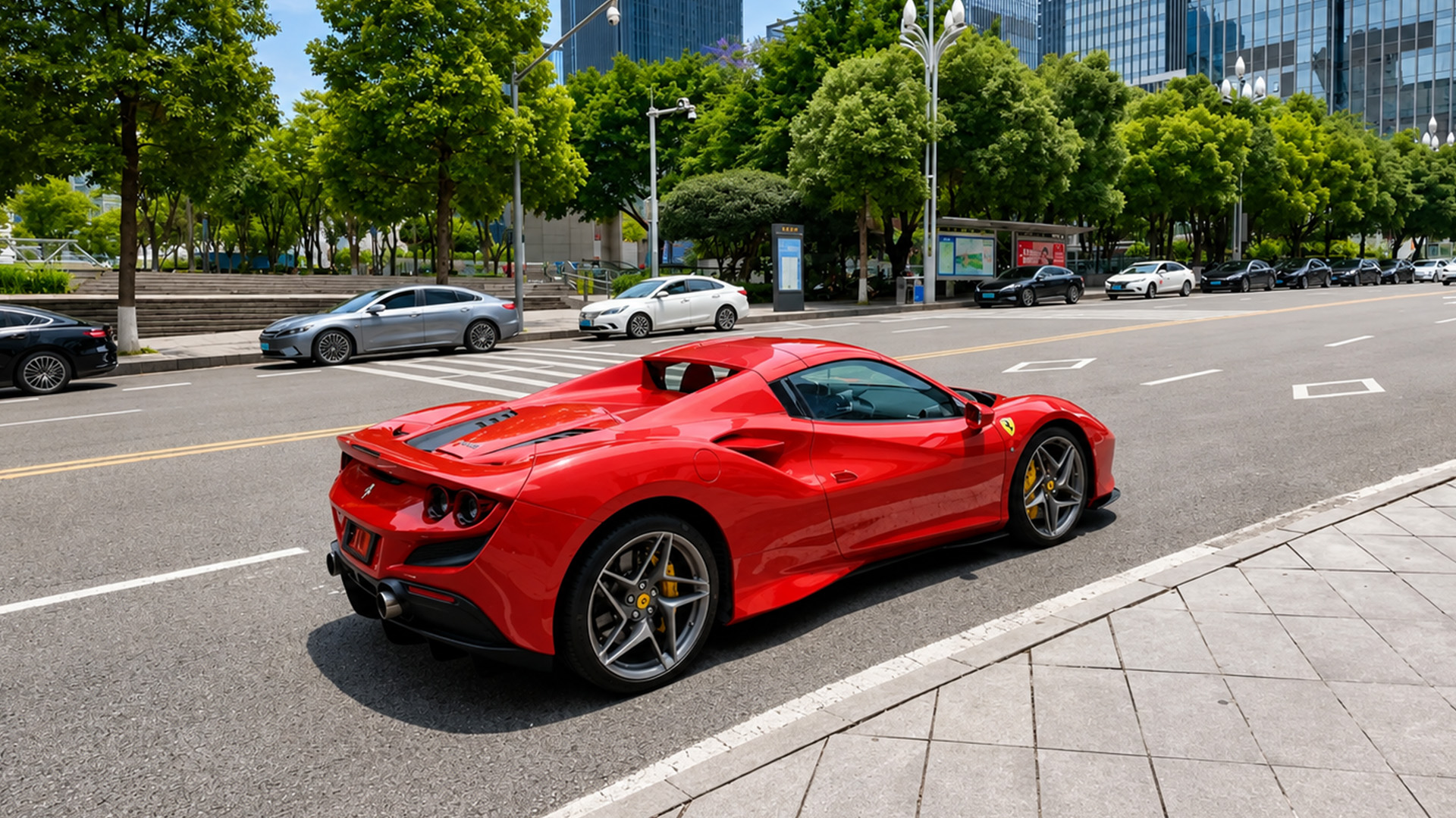 Exploring China’s green downtown where supercars share the quiet road