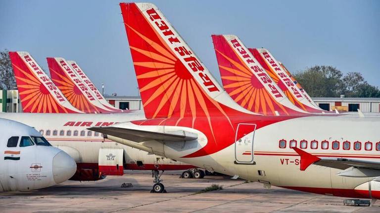 Moment when 3 Air India jets suffered damage after storm triggered ...