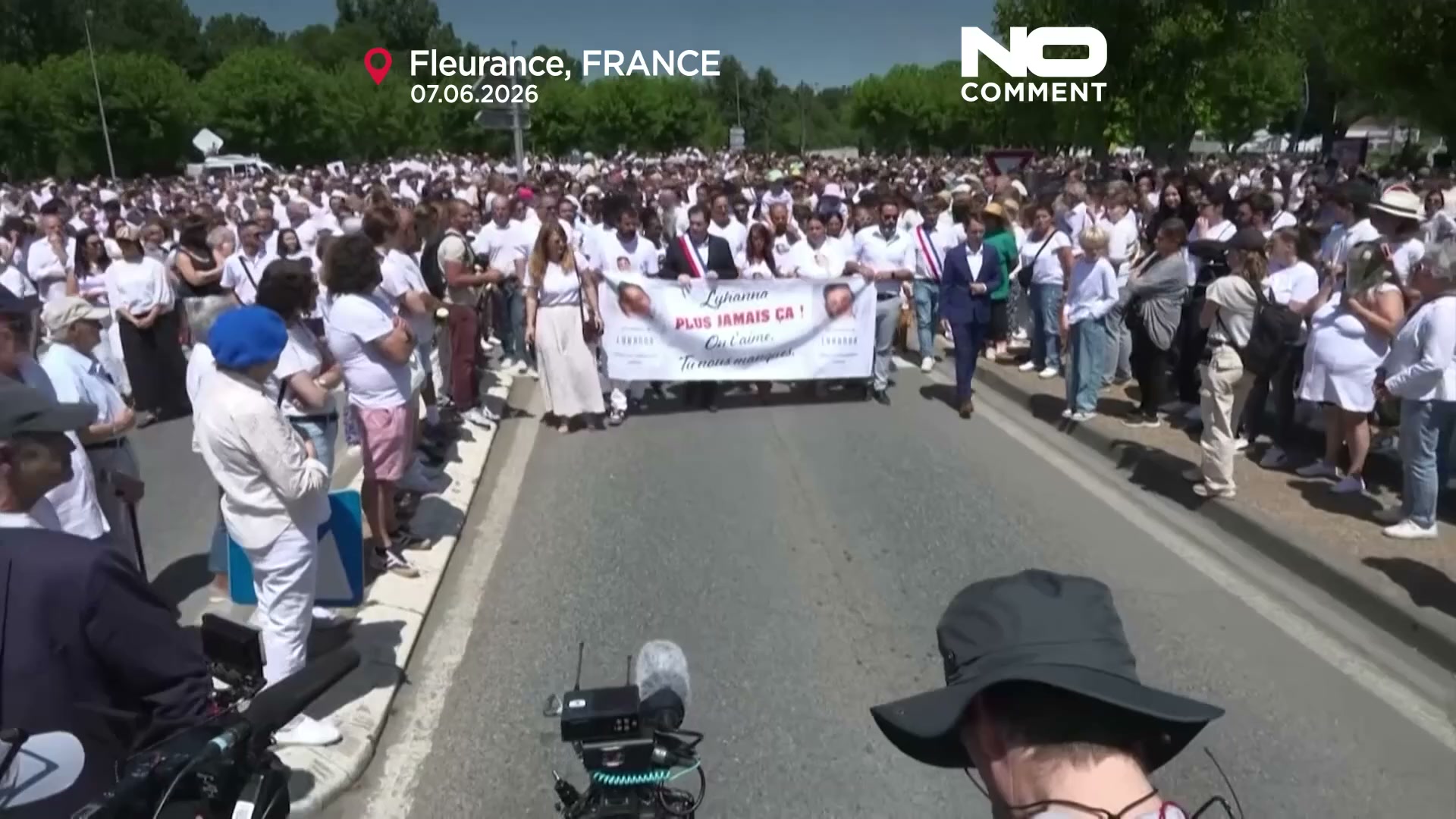 Hundreds march in memory of slain French schoolgirl Lyhanna