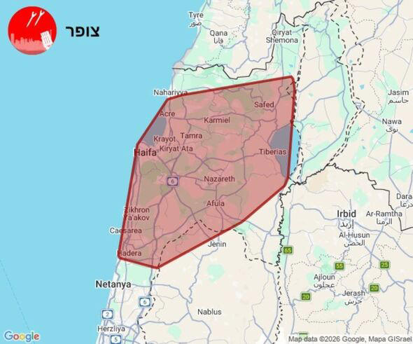 Horror maps shows areas of Israel targeted by Iran as Trump ceasefire ...