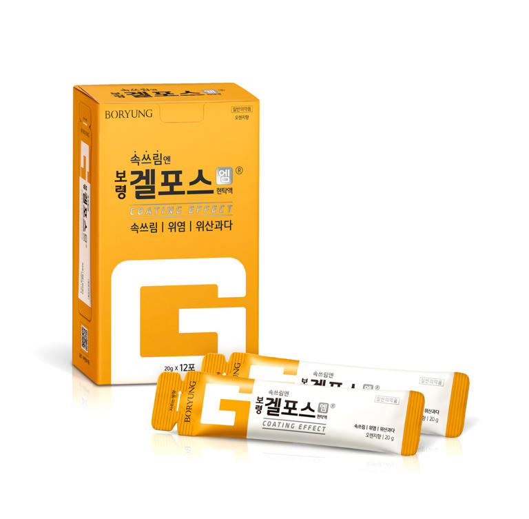 보령컨슈머헬스케어, '겔포스엠' 12포 대용량 패키지 출시