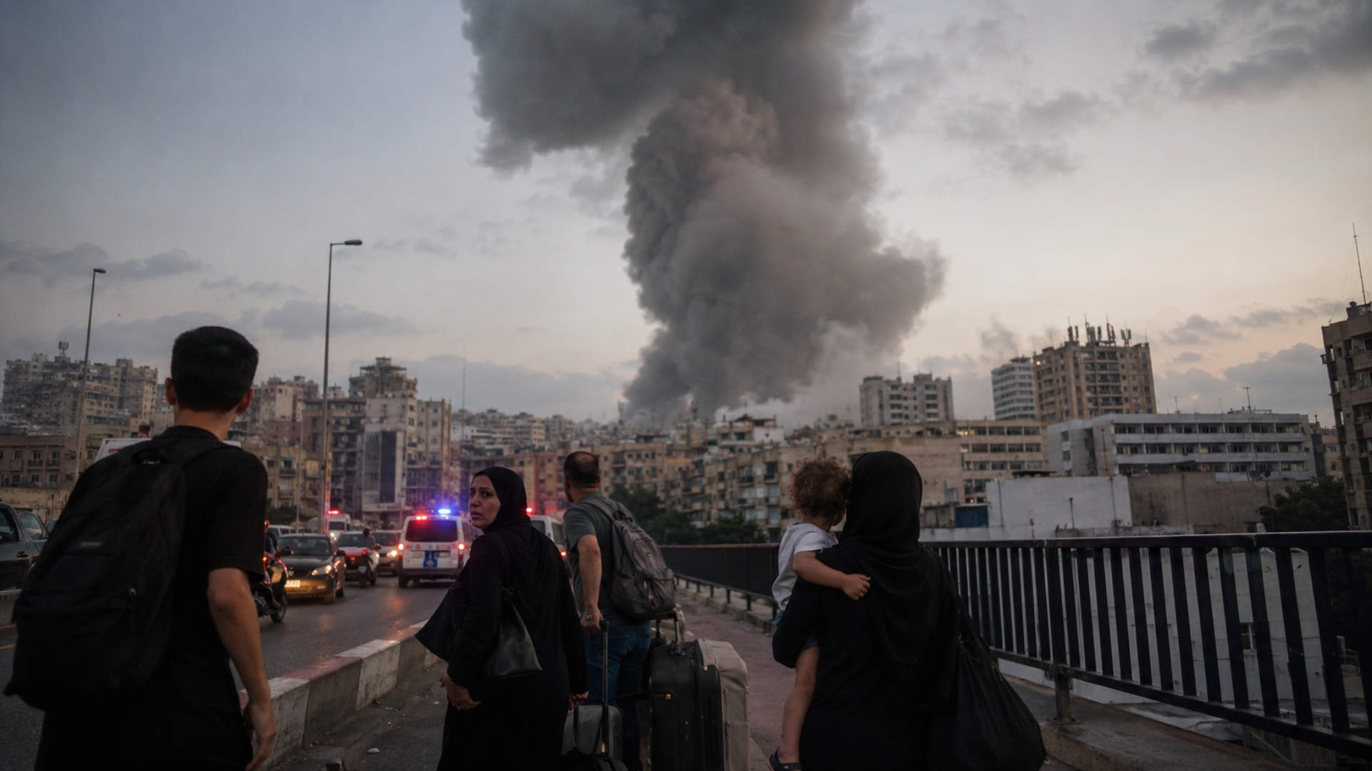 Israel issues evacuation warning after Beirut strike and Lebanon fire