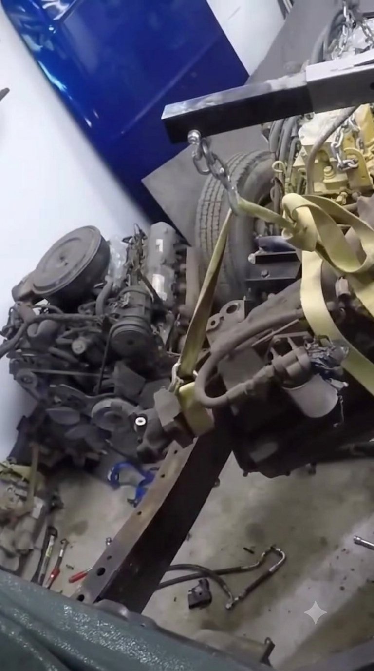 F350 engine swap: 7.3 IDI to 3126