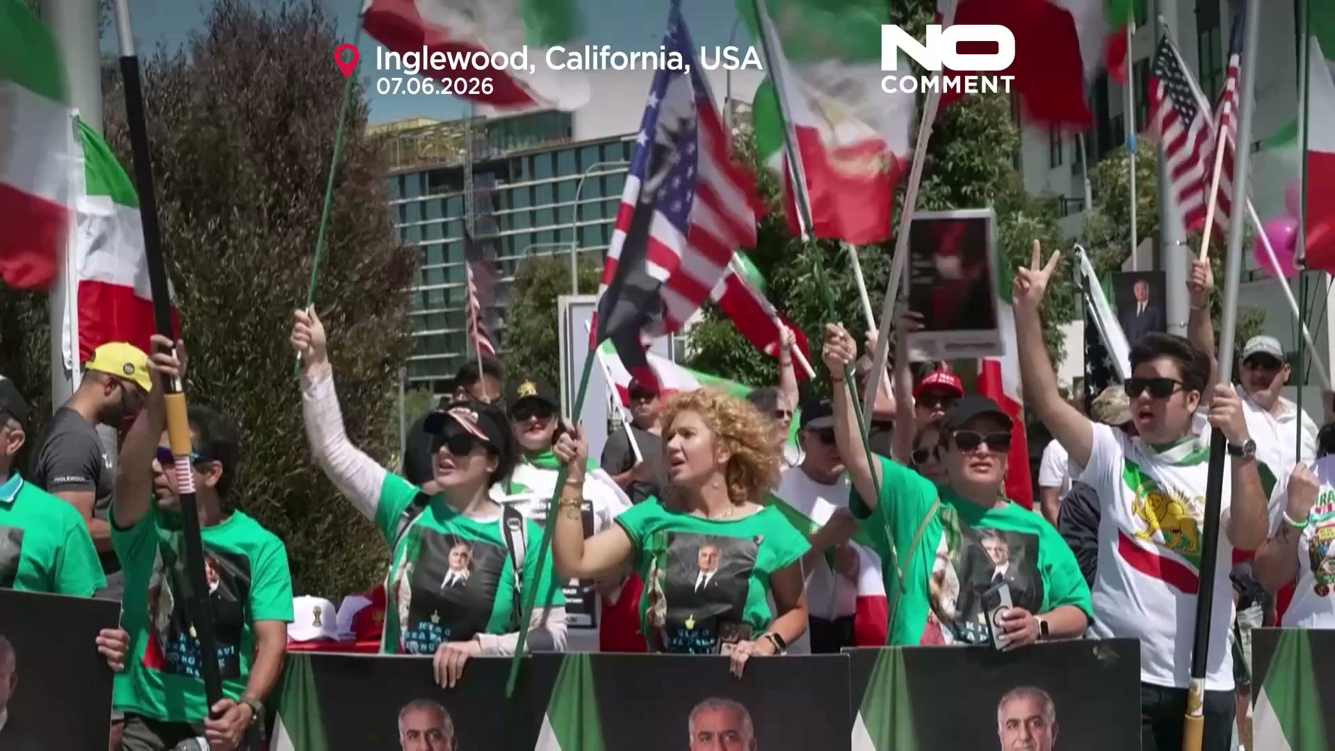 Iranians protest outside World Cup stadium ahead of Iran match