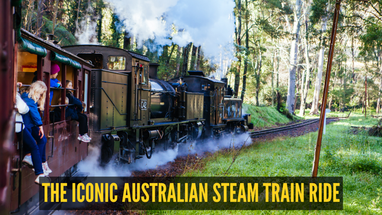 This iconic heritage train lets you ride with your legs hanging out ...