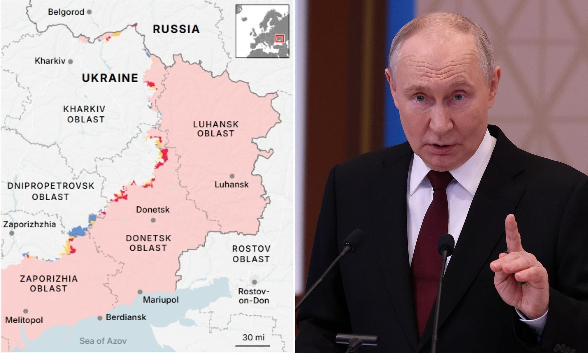 Ukraine has recaptured more than 600 square kilometres during 2026 ...