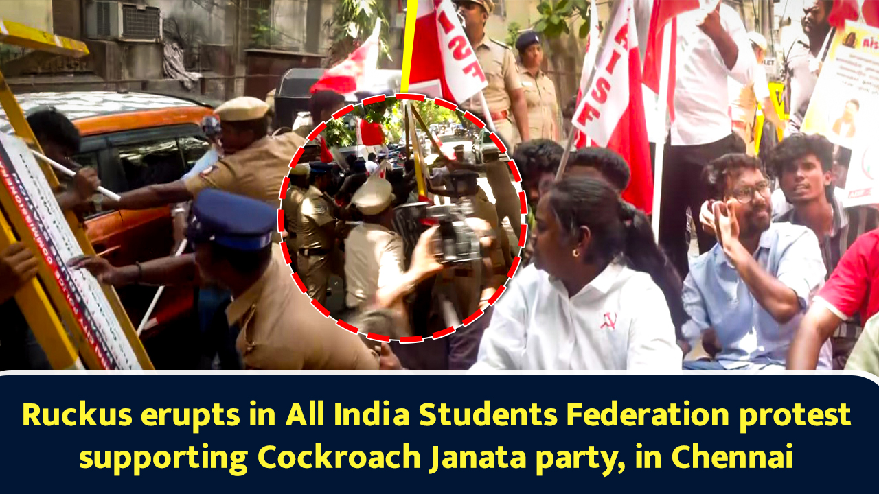 Ruckus erupts in All India Students Federation protest supporting ...