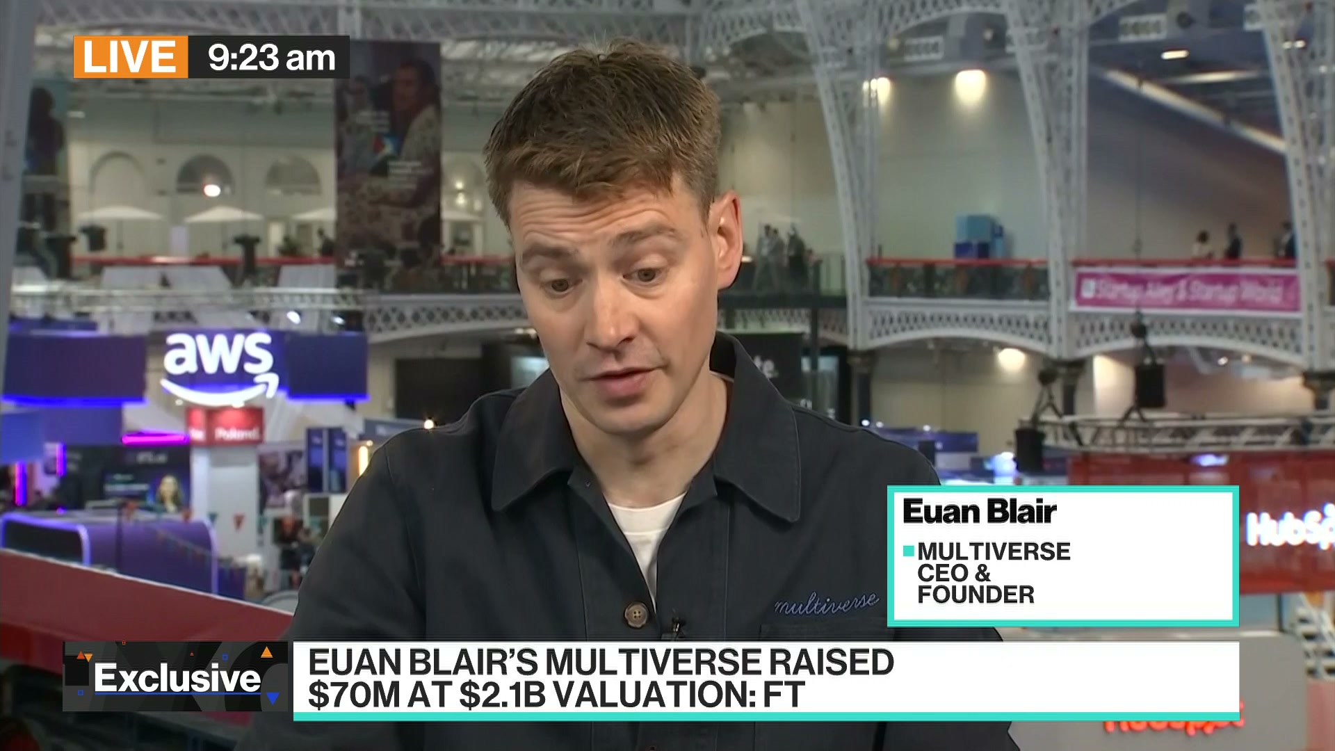 Multiverse's Euan Blair on Bloomberg TV