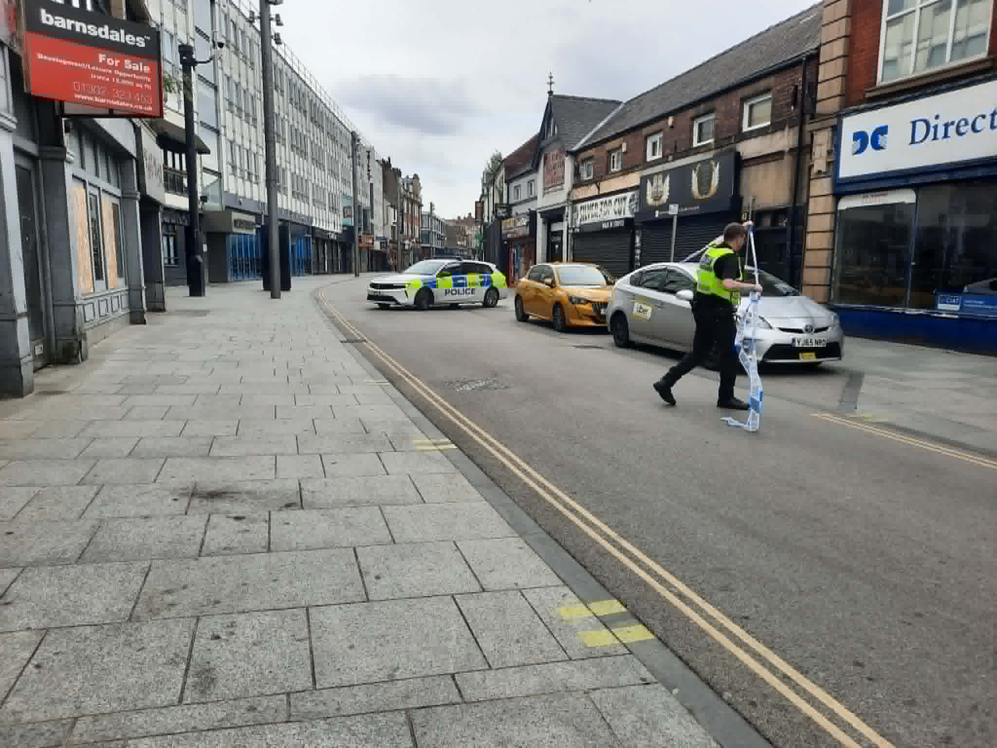 Video: Man stabbed in early hours Doncaster city centre attack