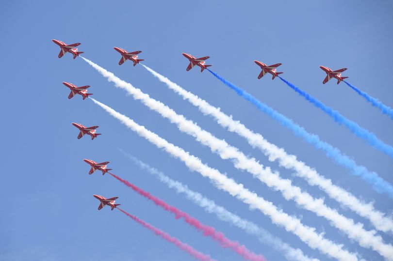 Where to see the Red Arrows near Birmingham this weekend
