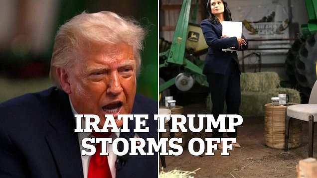 Irate Donald Trump storms off NBC set mid-sentence