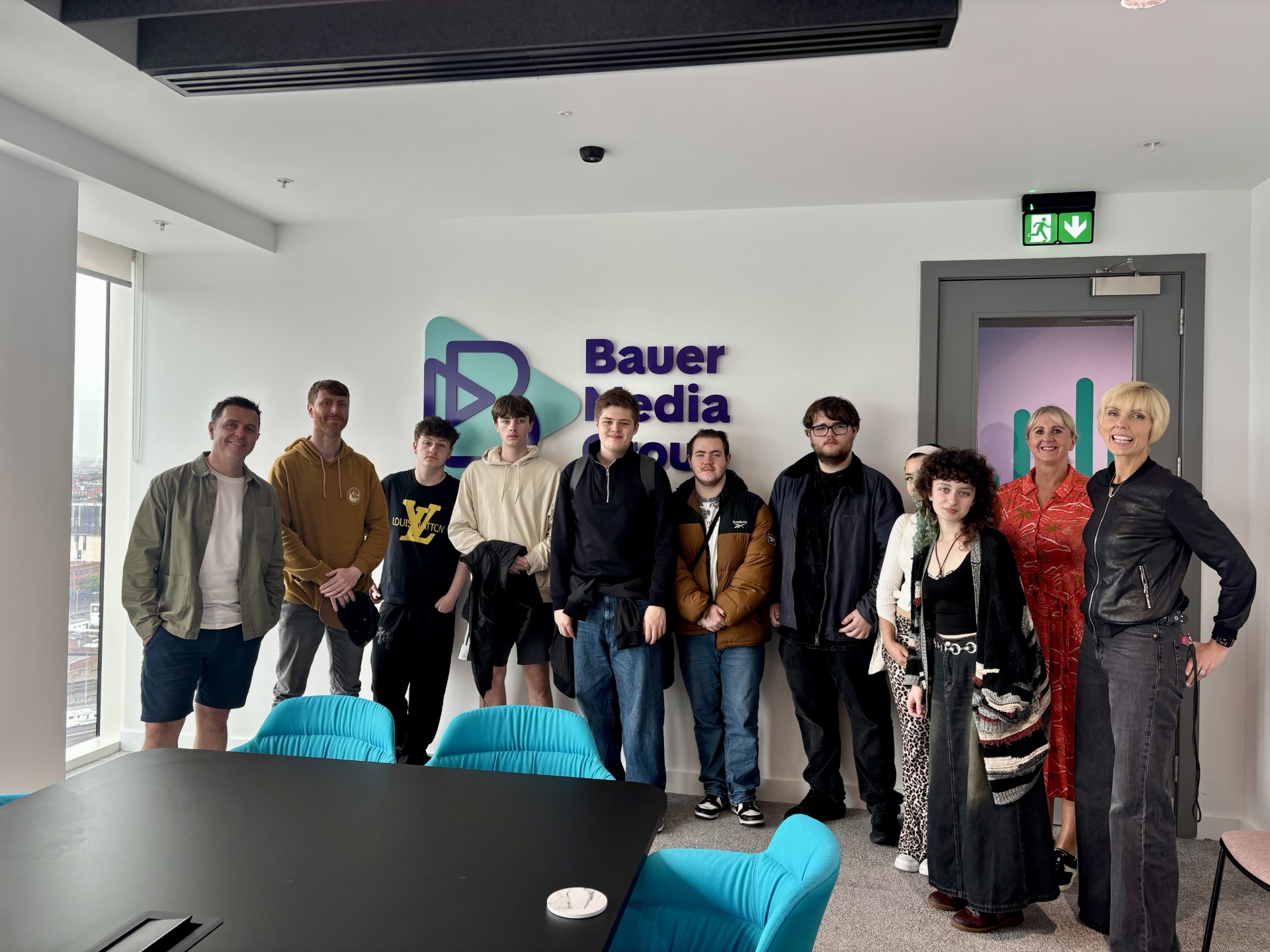 Pete Snodden welcomes Belfast Met learners to Cool FM’s new HQ as part ...