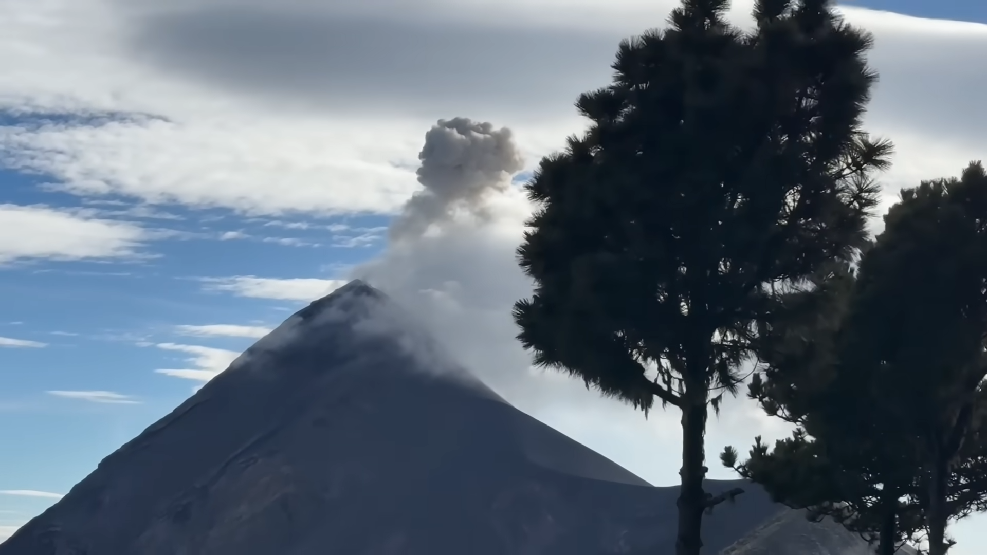 A calm climb turned terrifying when the volcano came alive