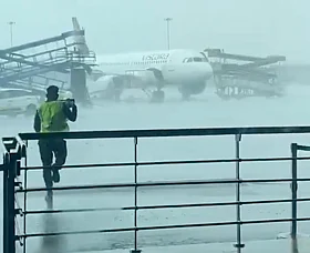 Delhi storm drags airport ground equipment, damages 3 Air India planes