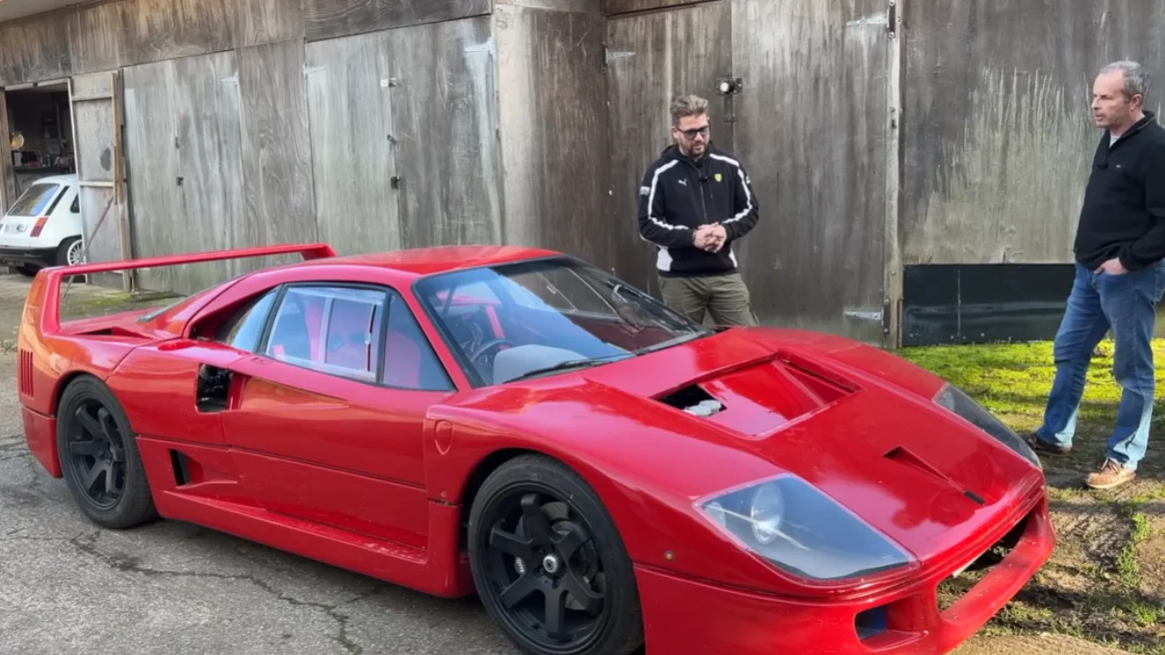 Man takes $107K garage-built Ferrari F40 out for its first drive to see ...