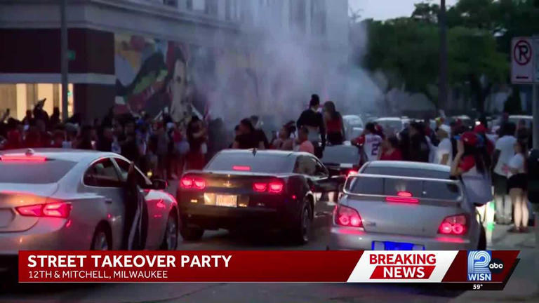 Crowd gathers for street takeover after Puerto Rican Day festival