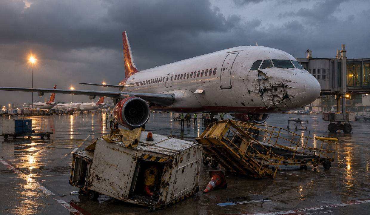 3 Air India aircraft damaged at Delhi IGI Airport after storm displaces ...