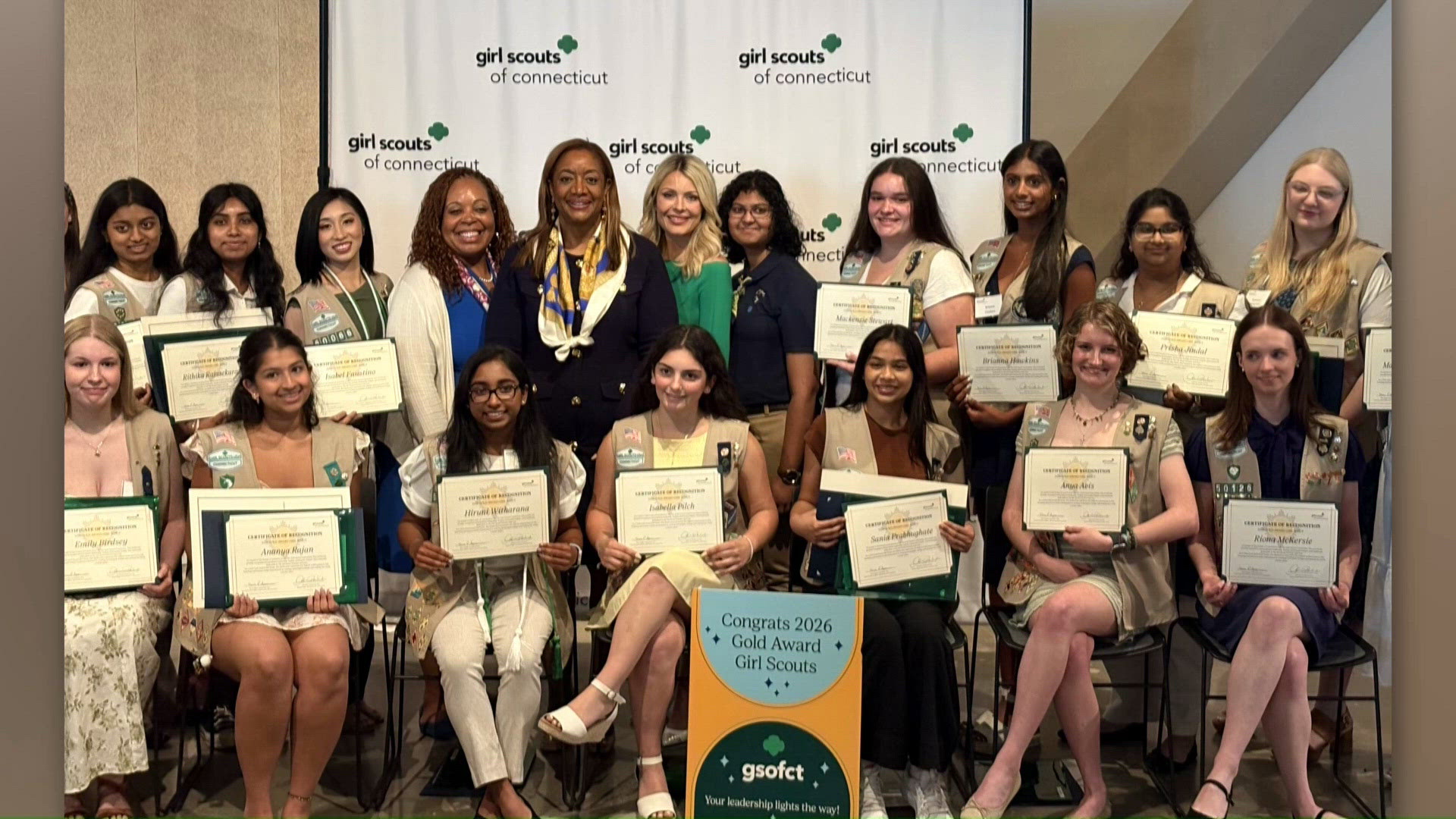 Girl Scouts of CT honor 28 Gold Awardees