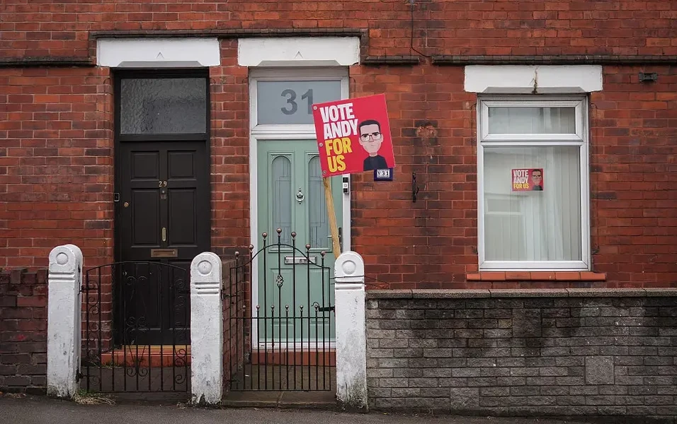 Burnham widens Makerfield lead as police probe poster removals