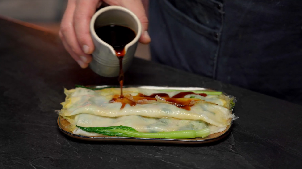 Fast cheung fun rice noodle rolls silky texture Cantonese comfort food