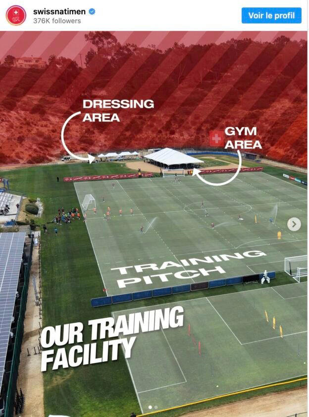 Switzerland training center surrounded by snakes at the World Cup