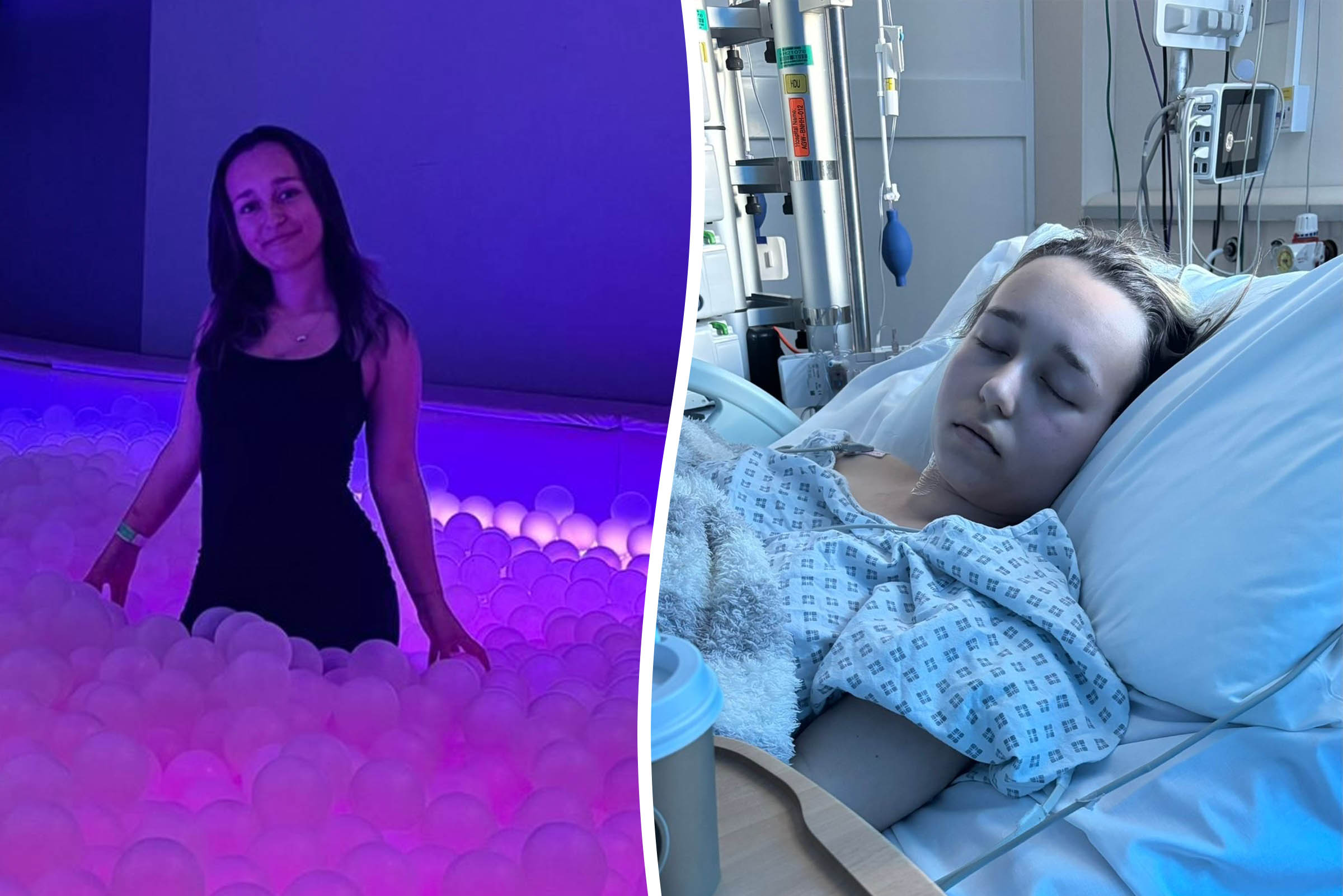 Teen 'almost died' from meningitis after sharing drinks on night out