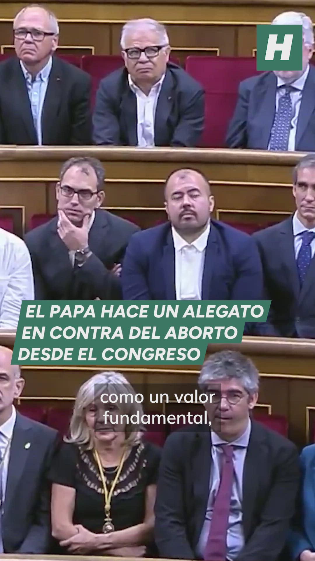 El papa hace un alegato en contra del aborto desde el Congreso