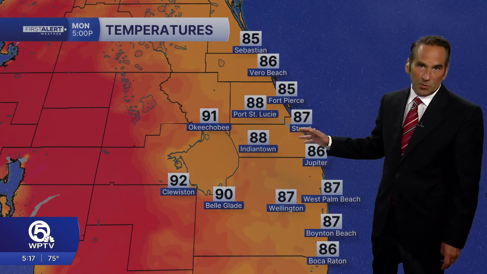 WPTV First Alert Weather forecast for morning of Monday, June 8, 2026