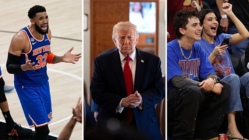 The NBA Finals are back at Madison Square Garden and Donald Trump is ...