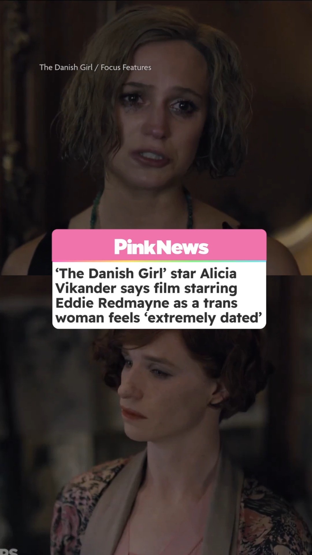 Alicia Vikander calls her trans film "dated" amid criticism over cis ...