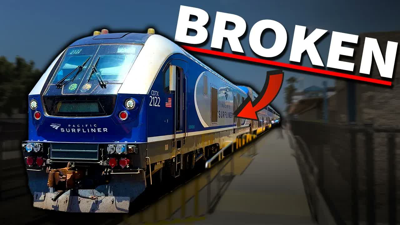 He paid for business class on Amtrak and the train broke down