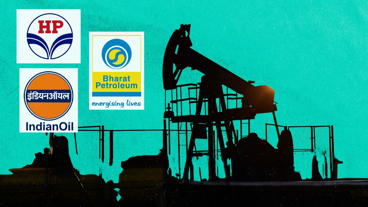 HPCL, BPCL, IOCL shares fall 2% as Brent crude again crosses $97