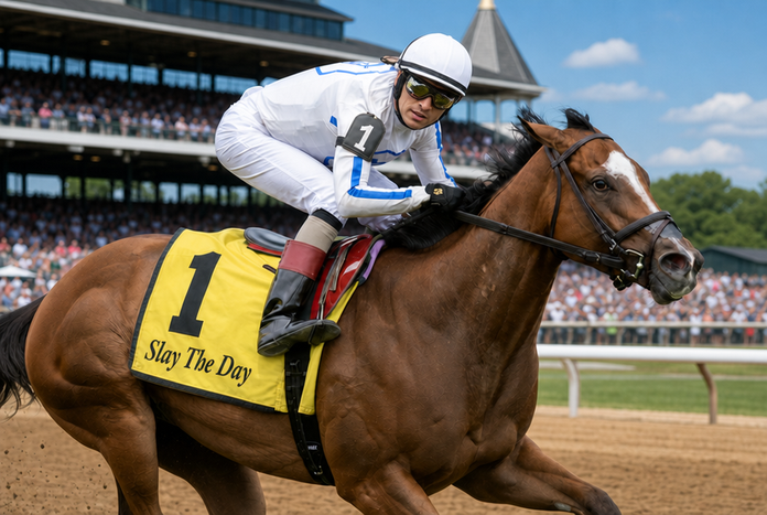 Slay the Day confirms Soaring Softly class on Saratoga closing card
