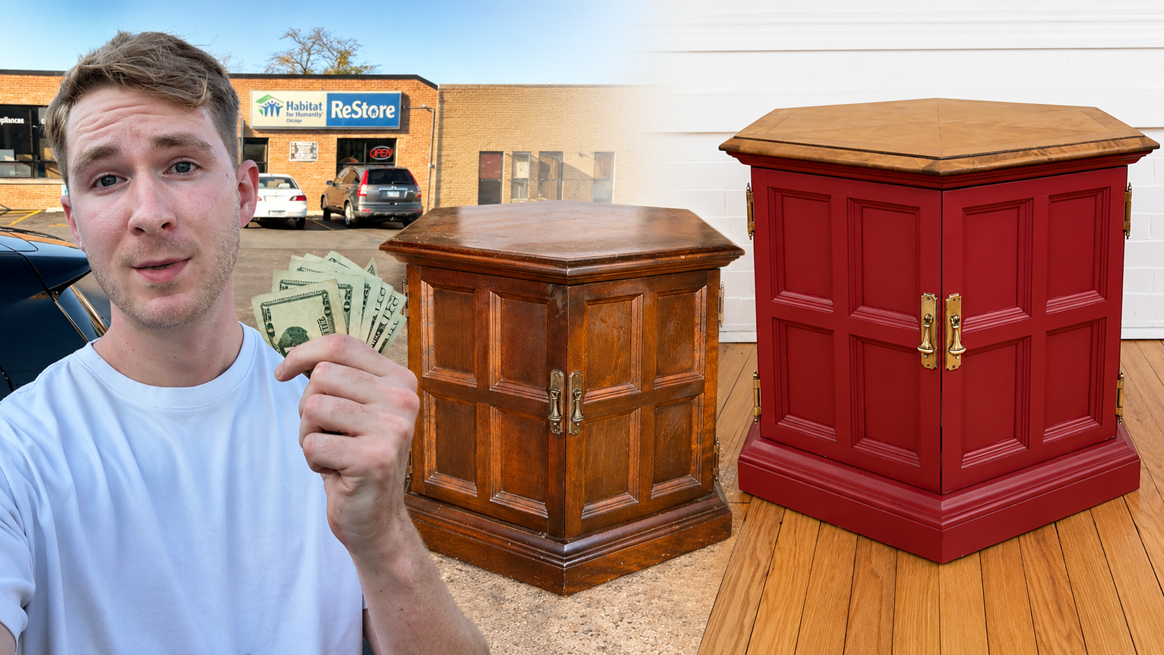 This $60 thrift table had to become $300 before sunset