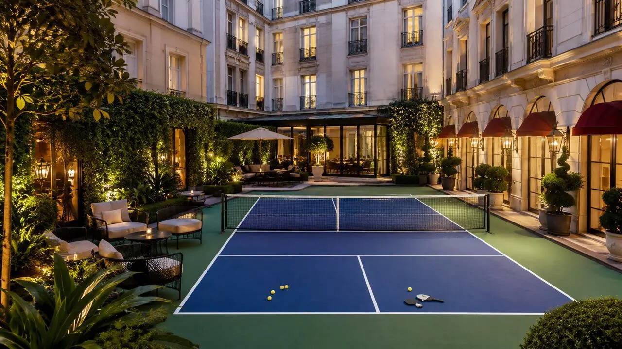 Pickleball reaches Paris luxury scene: Paris Palace Hotel turns heads ...