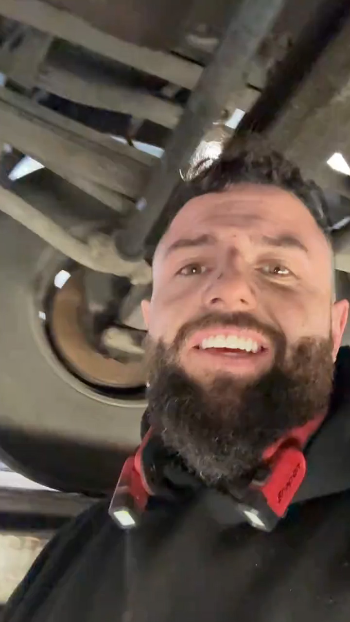 Finding a hidden problem under the truck
