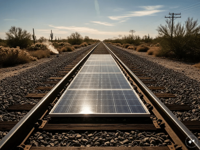 Solar panels laid on train tracks instead of rooftops! This country is ...