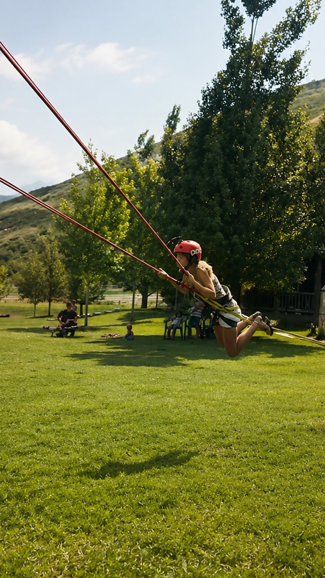 Giant slingshot creates an unforgettable launch