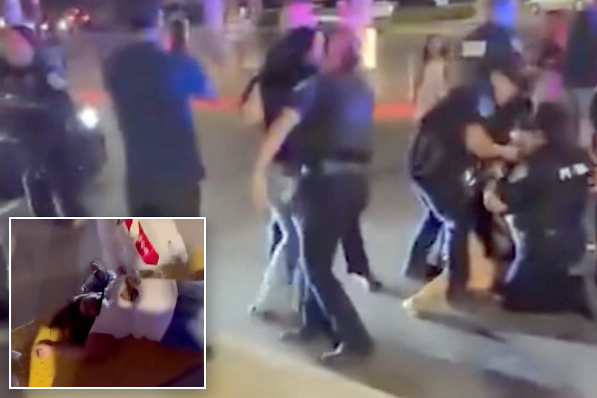 Wild scuffle involving cops, graduates, parents breaks out after ...